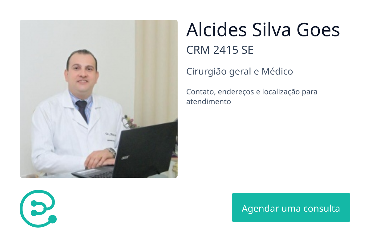 Alcides Silva Goes, Cirurgião geral em Aracaju - SE
