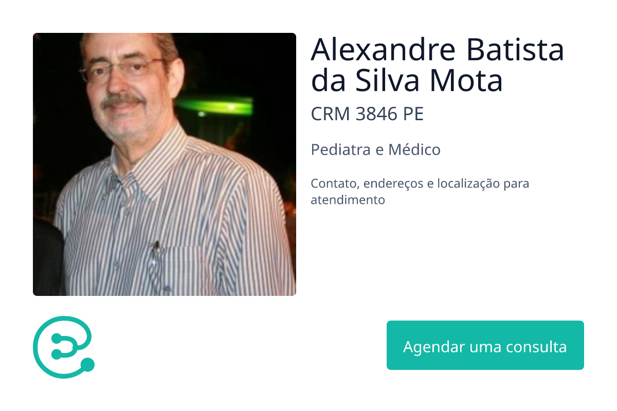 Alexandre Batista da Silva Mota, Pediatra em Petrolina - PE,Petrolina - PE