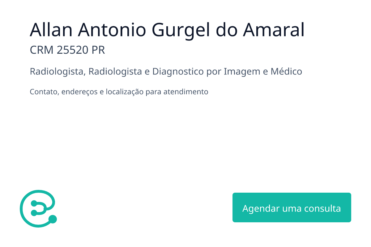 Allan Antonio Gurgel do Amaral, Radiologista em Foz do Iguaçu - PR