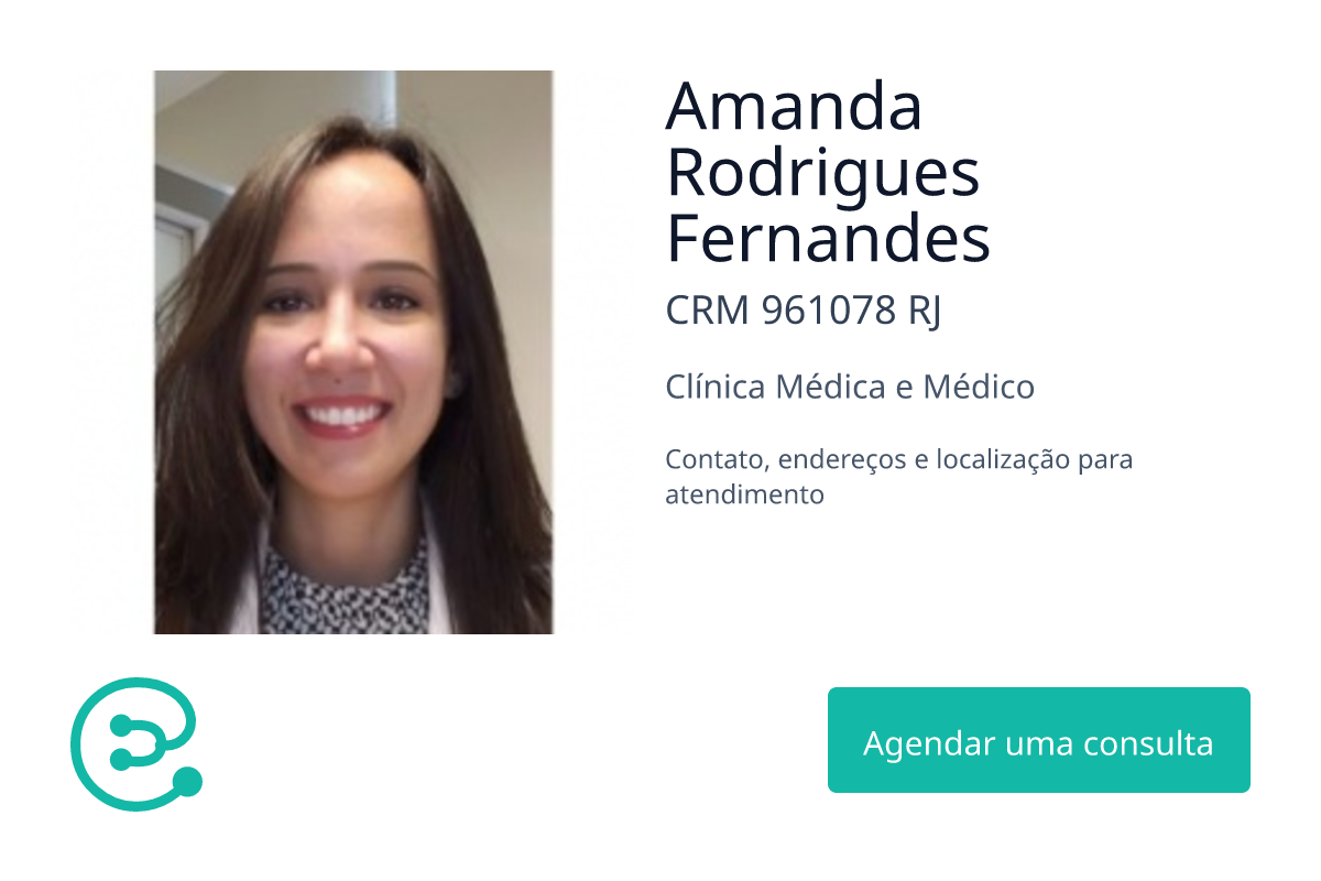 Amanda Rodrigues Fernandes, Clínica Médica em Resende - RJ