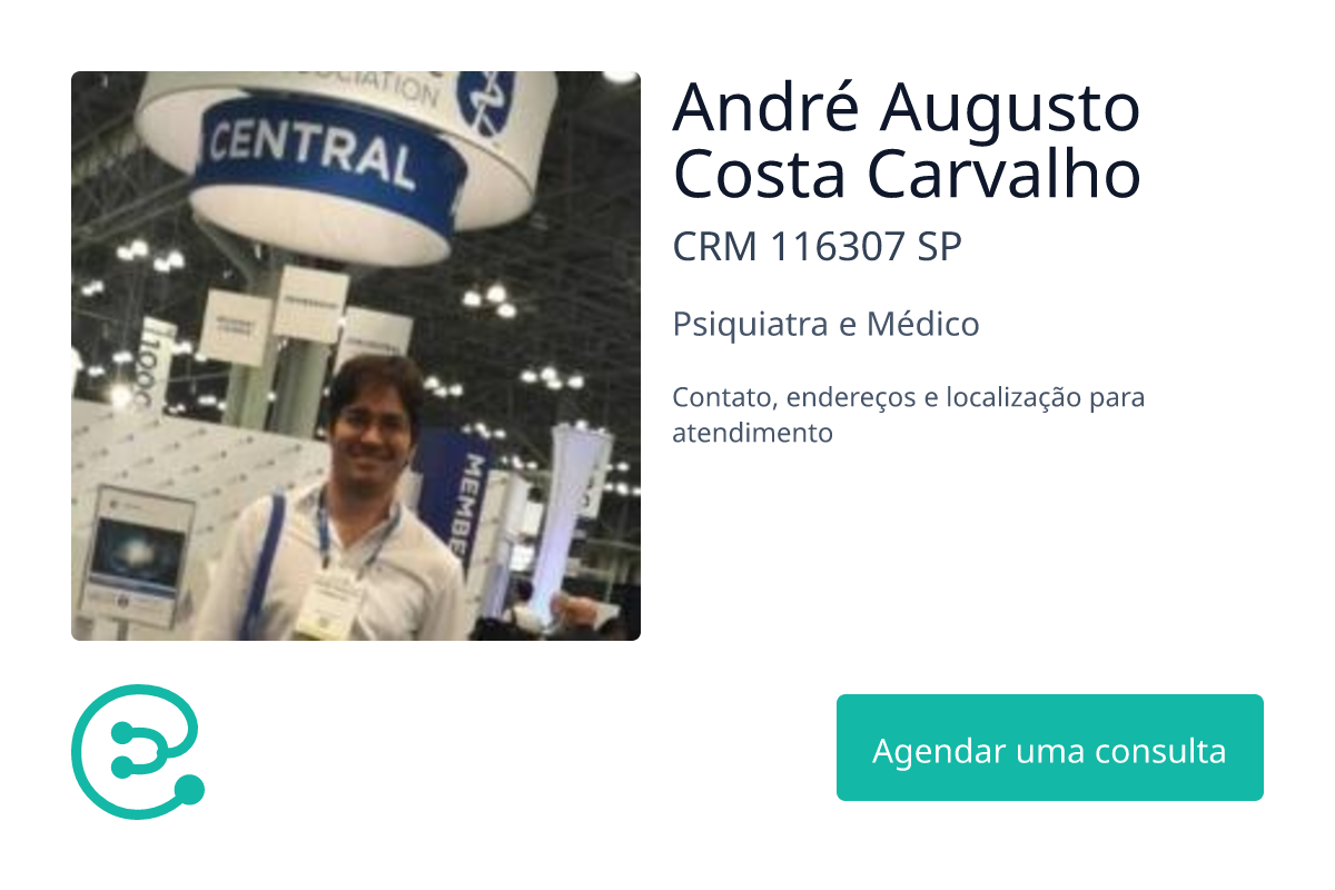 André Augusto Costa Carvalho, Psiquiatra em Ribeirão Preto - SP