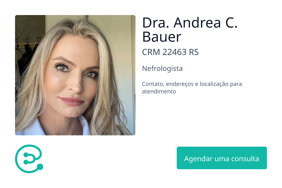 Dra. Andrea C. Bauer, Nefrologista em Porto Alegre - RS