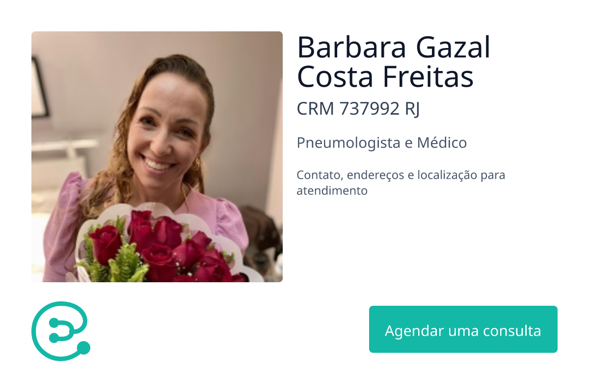 Barbara Gazal Costa Freitas, Pneumologista em Itaperuna - RJ