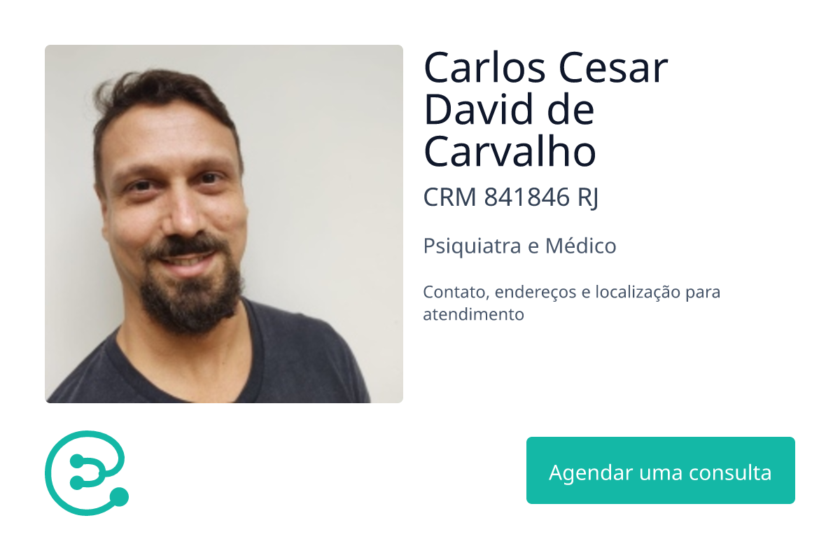 Carlos Cesar David de Carvalho, Psiquiatra em Niterói - RJ