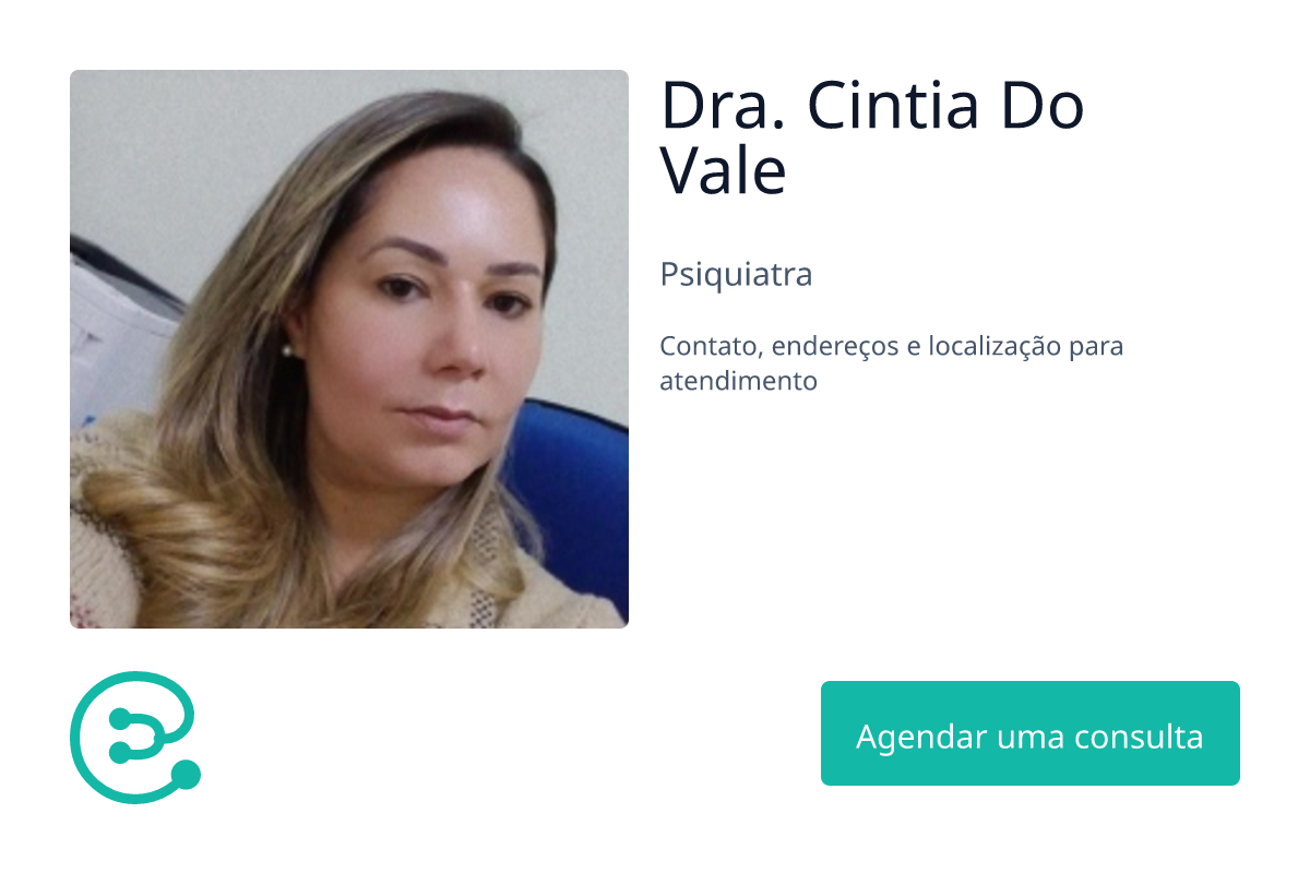Dra. Cintia Do Vale, Psiquiatra em Volta Redonda - RJ