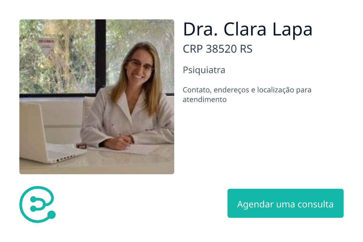 Dra. Clara Lapa, Psiquiatra em Porto Alegre - RS