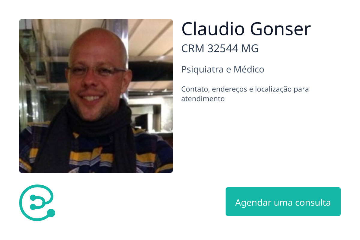 Claudio Gonser, Psiquiatra em Belo Horizonte - MG