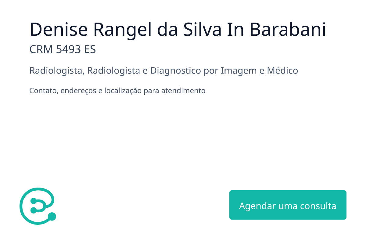 Denise Rangel da Silva In Barabani, Radiologista em Barra de São ...