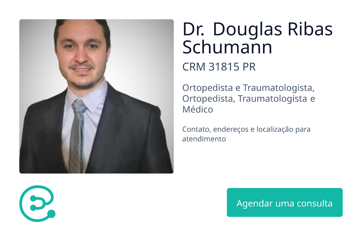 Dr. Douglas Ribas Schumann, Ortopedista e Traumatologista em Canoinhas - SC,São Mateus do Sul - PR