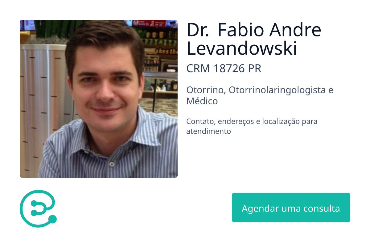 Dr. Fabio Andre Levandowski, Otorrino em Londrina - PR