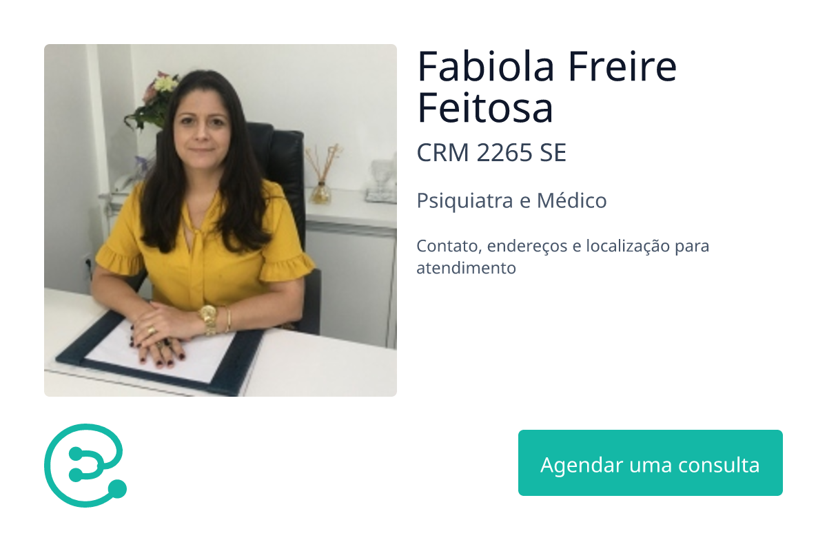 Fabiola Freire Feitosa, Psiquiatra em Aracaju - SE