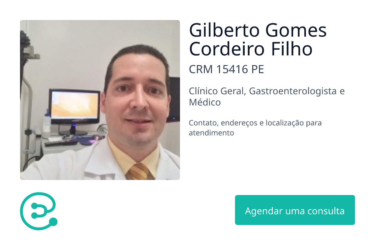 Gilberto Gomes Cordeiro Filho, Clínico Geral em Petrolina - PE