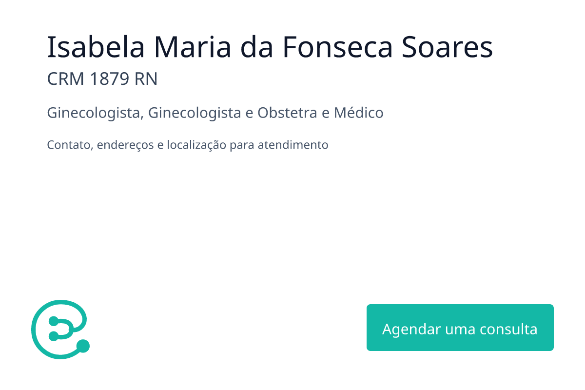 Isabela Maria da Fonseca Soares, Ginecologista em Macau - RN