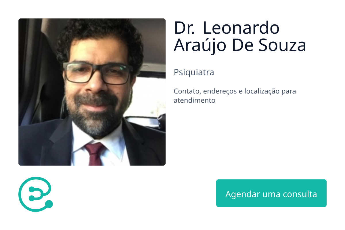 Dr. Leonardo Araújo De Souza, Psiquiatra em Rio de Janeiro - RJ