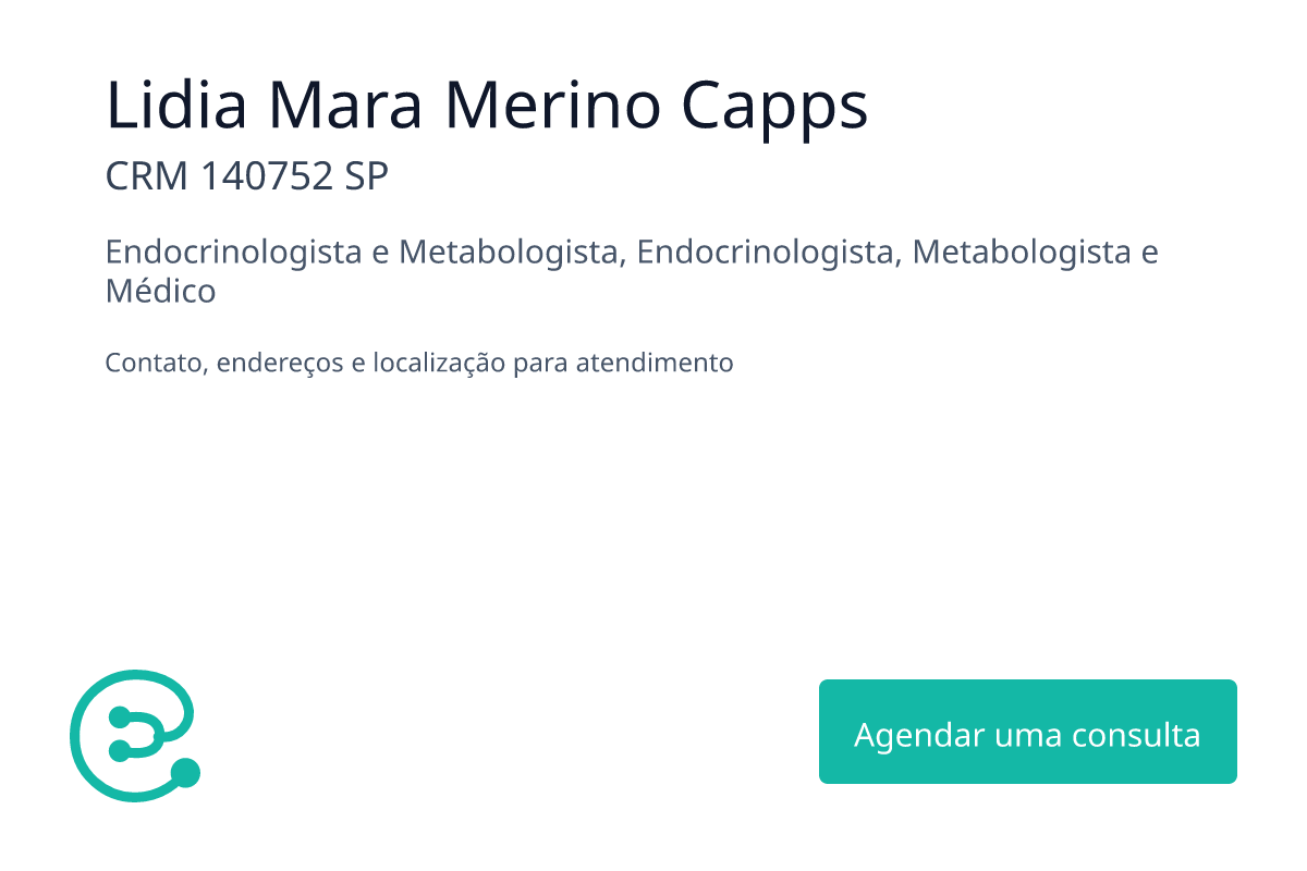 Lidia Mara Merino Capps, Endocrinologista e Metabologista em São Roque - SP