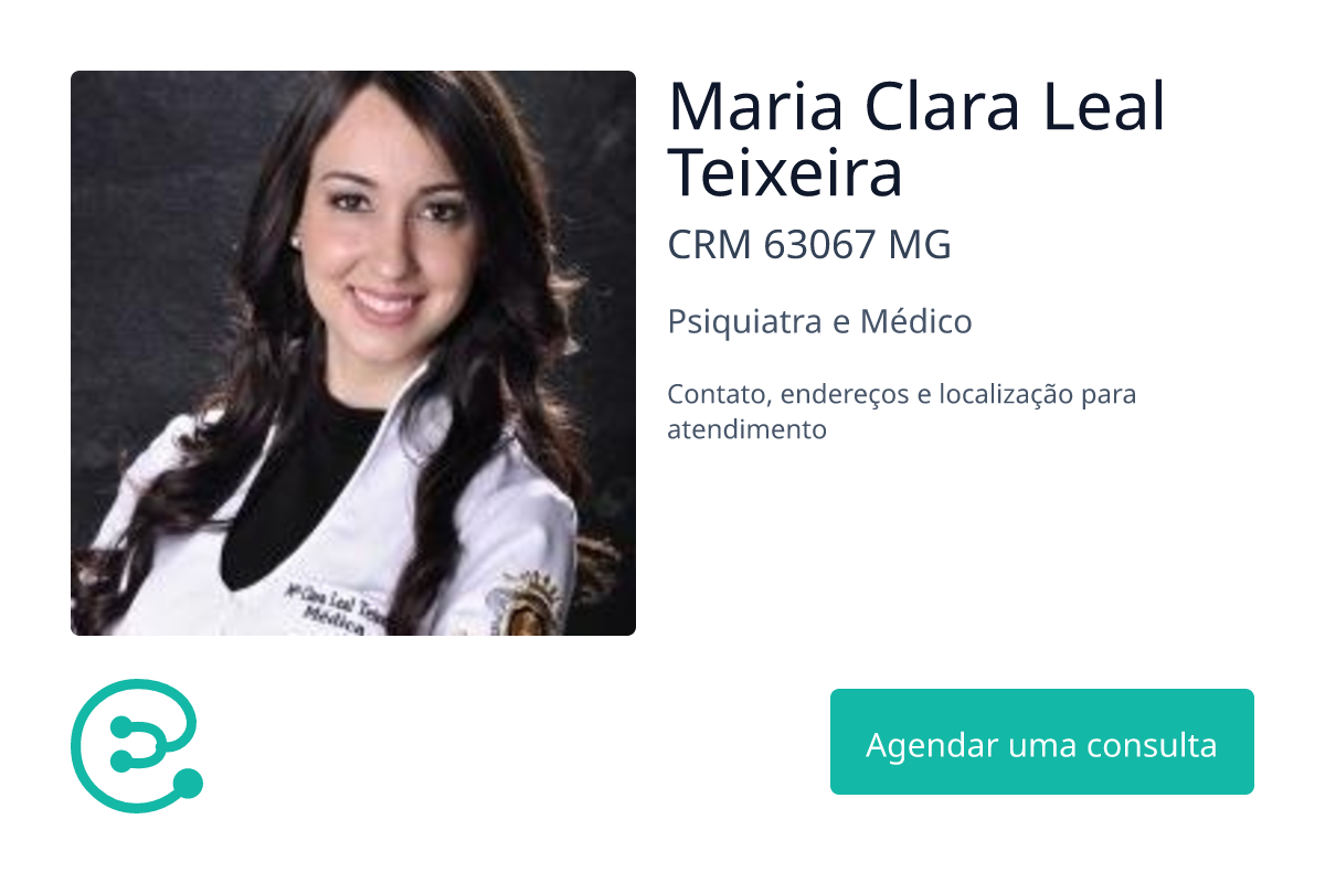 Maria Clara Leal Teixeira, Psiquiatra em Montes Claros - MG,Montes ...
