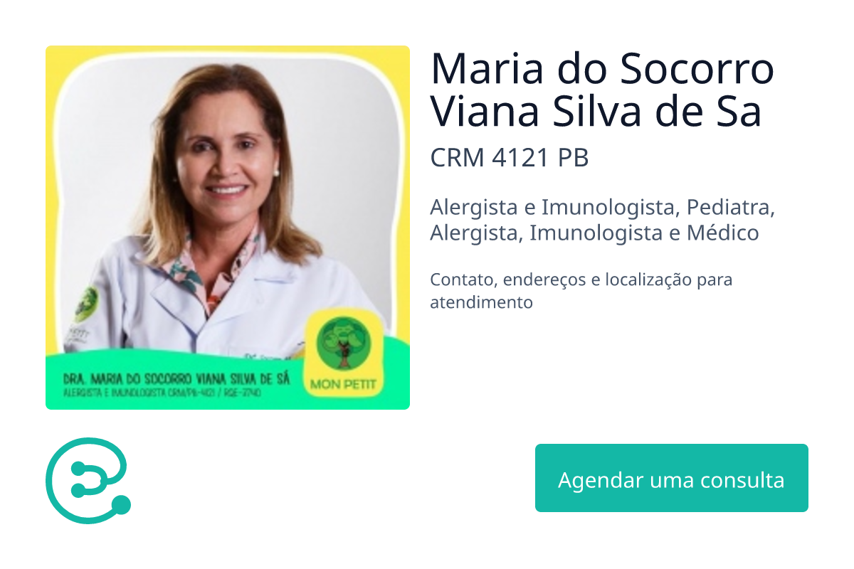 Maria do Socorro Viana Silva de Sa, Alergista e Imunologista em Campina ...