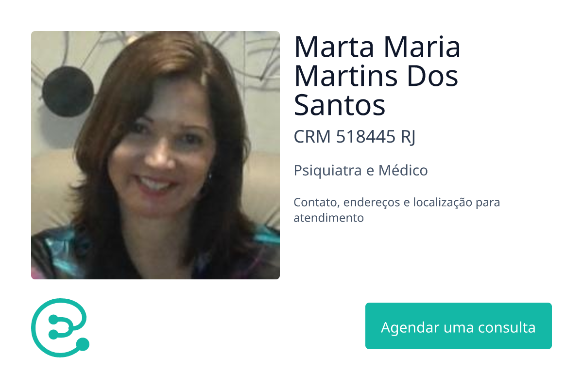 Marta Maria Martins Dos Santos, Psiquiatra em Macaé - RJ