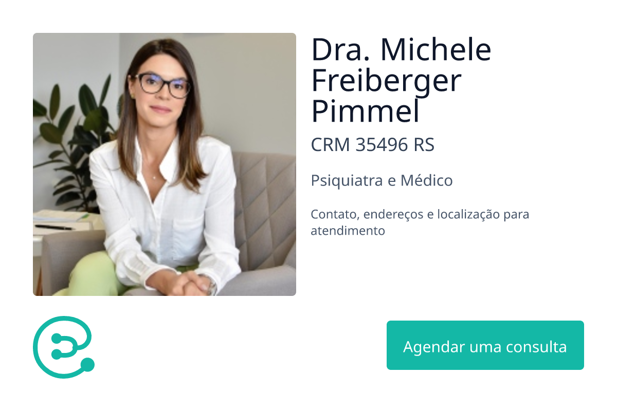 Dra. Michele Freiberger Pimmel, Psiquiatra em Porto Alegre - RS
