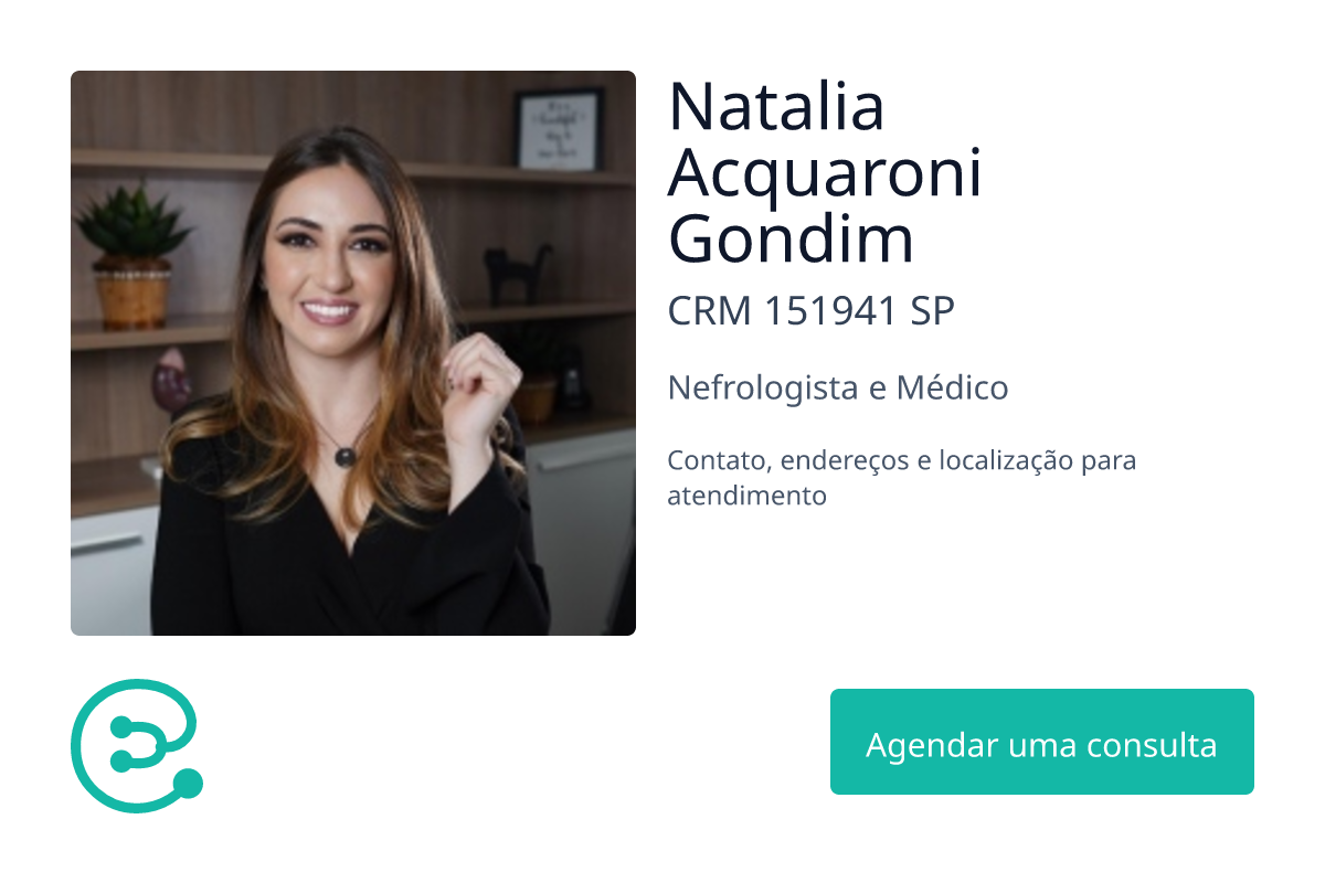 Natalia Acquaroni Gondim, Nefrologista em Votuporanga - SP