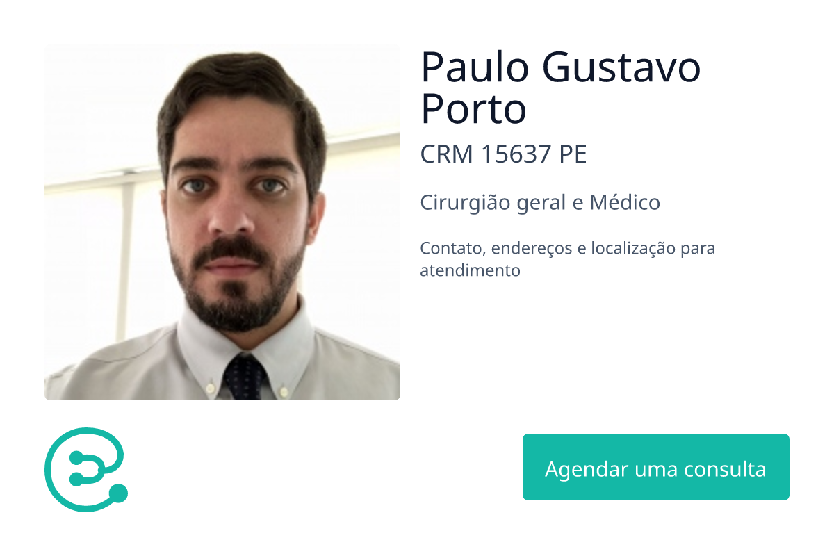 Paulo Gustavo Porto, Cirurgião geral em Caruaru - PE,Caruaru - PE