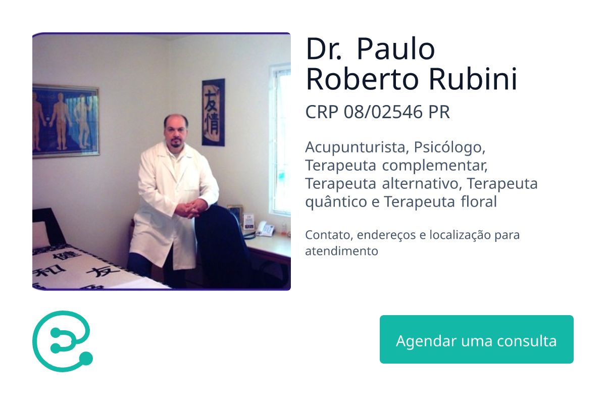 Dr. Paulo Roberto Rubini, Acupunturista em Curitiba - PR,Curitiba - PR