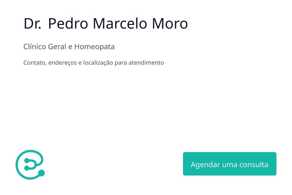 Dr. Pedro Marcelo Moro, Clínico Geral em Maringá - PR
