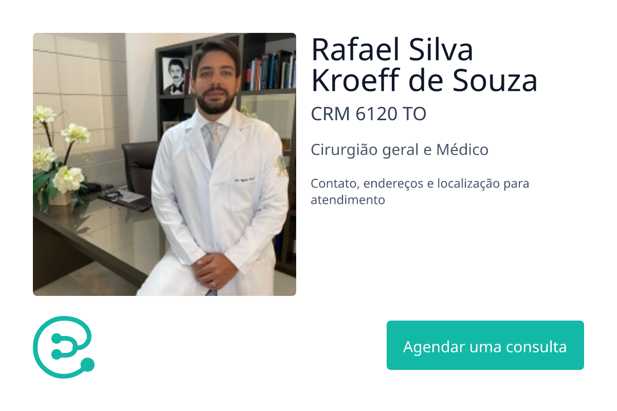 Rafael Silva Kroeff de Souza, Cirurgião geral em Gurupi - TO