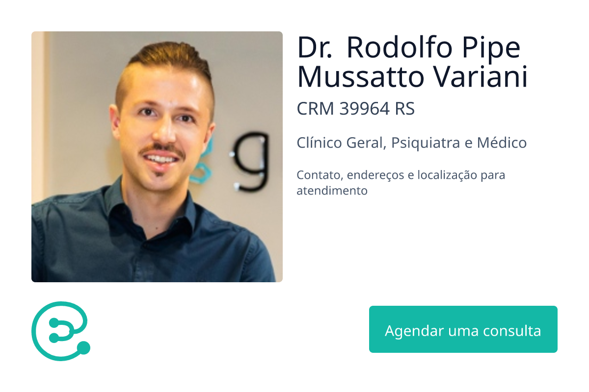 Dr. Rodolfo Pipe Mussatto Variani, Clínico Geral em Porto Alegre - RS