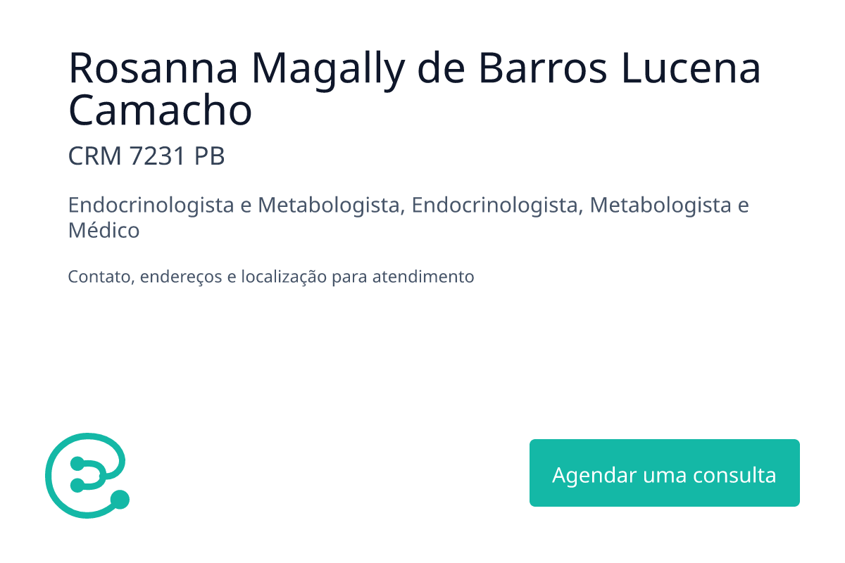 Rosanna Magally de Barros Lucena Camacho, Endocrinologista e ...