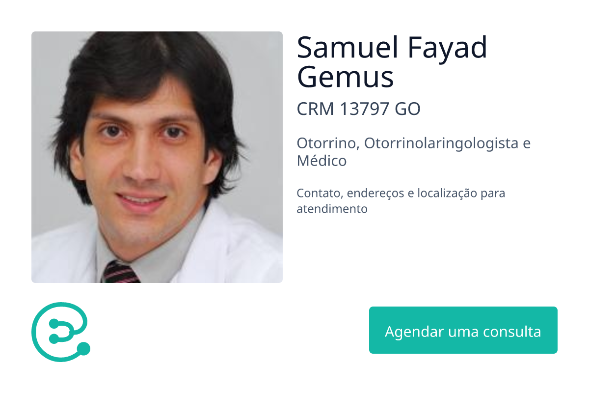 Samuel Fayad Gemus, Otorrino em Anápolis - GO,Anápolis - GO