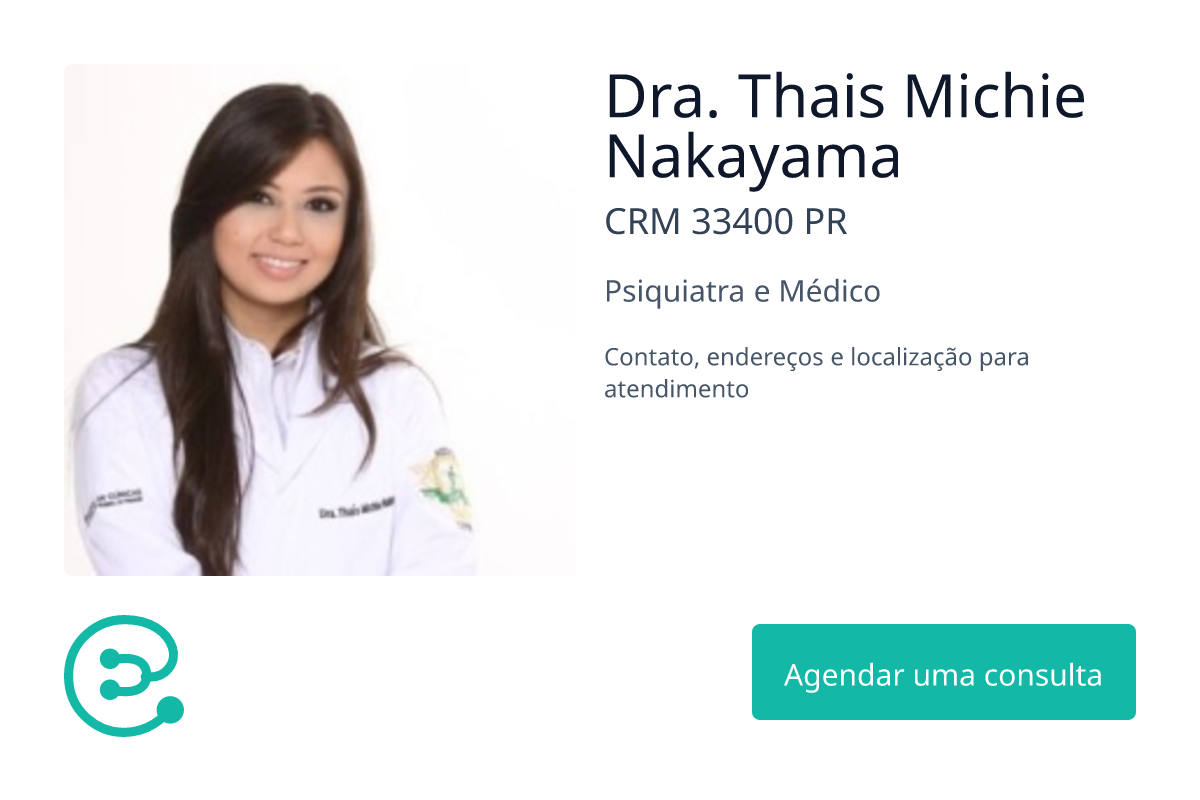 Dra. Thais Michie Nakayama, Psiquiatra em Curitiba - PR