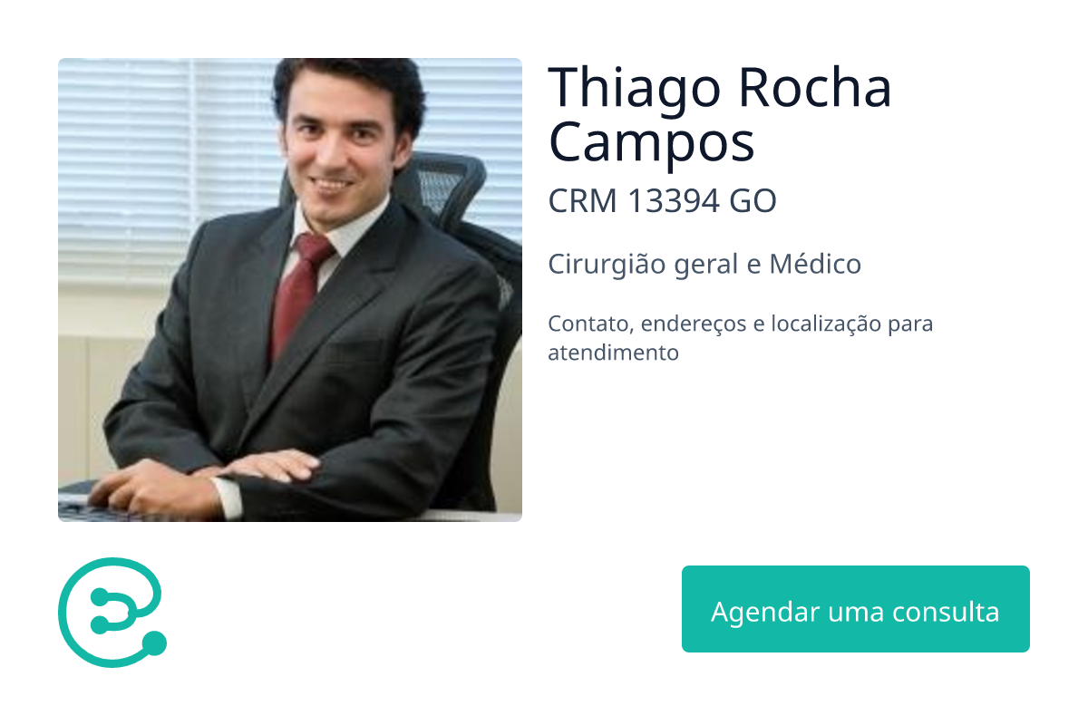 Thiago Rocha Campos, Cirurgião geral em Luziânia - GO