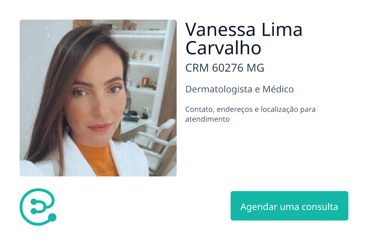 Vanessa Lima Carvalho, Dermatologista em Uberaba - MG